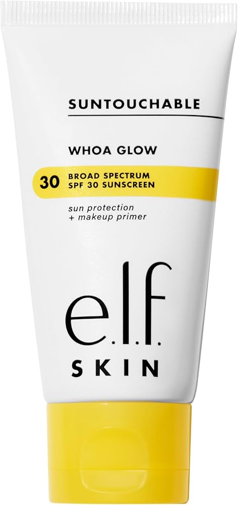 Elf SKIN Suntouchable Whoa Glow SPF 30, Sunscreen & Makeup Primer ...